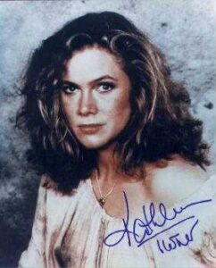 kathleen turner autographed 8×10 photo (romancing the stone) image #1