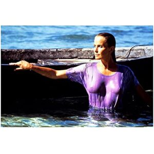 bo derek standing in pool – 8 inch x10 inch photograph performer & actor color photograph-cj