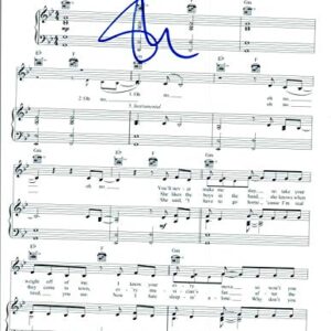 Steve Stevens Signed Autograph Michael Jackson DIRTY DIANA Sheet Music Page COA