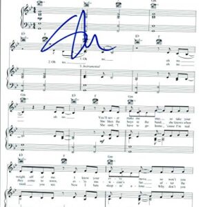 Steve Stevens Signed Autograph Michael Jackson DIRTY DIANA Sheet Music Page COA