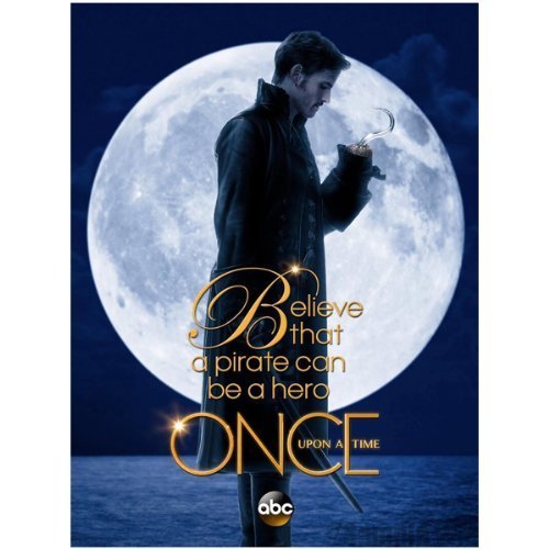 Once Upon a Time Colin O'Donoghue as Captain Hook "Believe that a pirate can be a hero" 8 x 10 Inch Photo