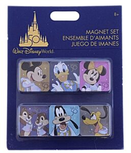 disney parks magnet set – walt disney world – 50th anniversary – character tiles