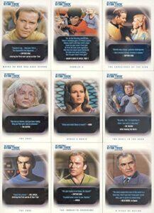 the quotable star trek the original series tos 2004 complete base card set 110