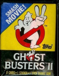 topps ghost busters ii trading card pack – 8 cards per pack – from the smash movie!