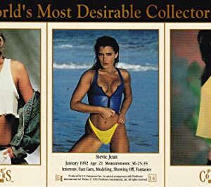 1992 Penthouse Collectors Series Trading Card Promo 3 card Sheet NM