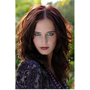 eva green photograph 8 inch x 10 inch closeup shot auburn hair