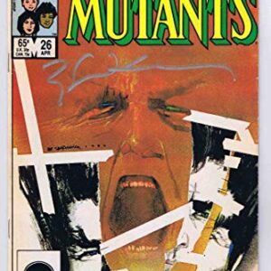 New Mutants #26 FN Signed w/COA Bill Sienkiewicz 1st Full Appearance Legion 1985 Marvel Comics