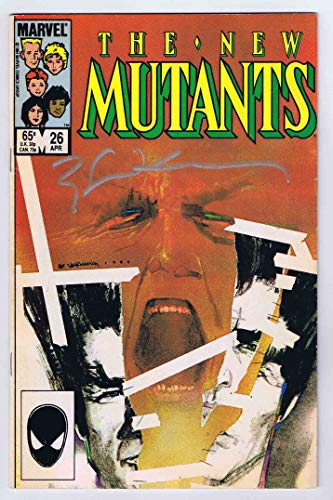 New Mutants #26 FN Signed w/COA Bill Sienkiewicz 1st Full Appearance Legion 1985 Marvel Comics