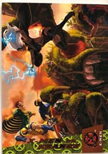 2018 fleer ultra x-men greatest battles #gb3 x-men vs. krakoa trading card in raw (nm near mint or better) condition