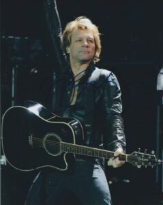 jon bon jovi signed 8×10 photo