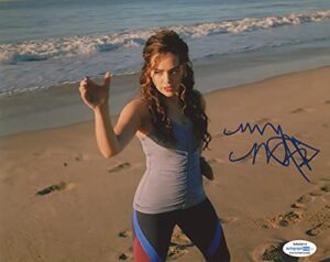 mary mouser”cobra kai” autograph signed ‘samantha larusso’ 8×10 photo b acoa