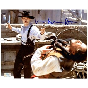 val kilmer autographed tombstone doc holliday ok corral gunfight 8×10 photo with doc inscription