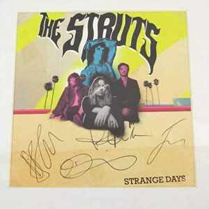 The Struts Complete Band Signed Autograph Strange Days CD Framed COA