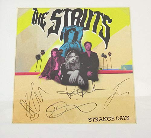 The Struts Complete Band Signed Autograph Strange Days CD Framed COA