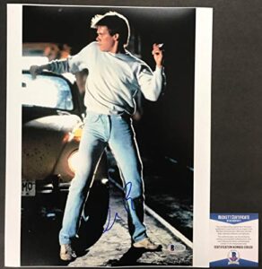 ren mccormick!!! kevin bacon signed footloose 11×14 photo #3 beckett bas