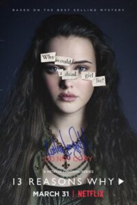 13 reasons why katherine langford as hannah baker 12×18″ reprint signed poster