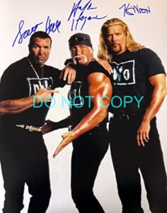 razor ramon scott hall hulk hogan kevin nash reprint 11×14 signed group poster photo wwe nwo b