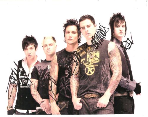 Avenged Sevenfold full band reprint signed photo #1 Rev