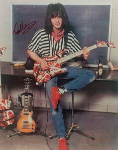 eddie van halen guitarist signed reprint promo photo #4 rp