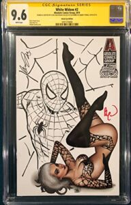 elias chatzoudis original sketch art cgc 9.6 signed white widow comic not cbcs