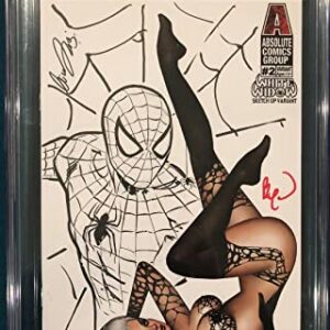 ELIAS CHATZOUDIS ORIGINAL Sketch Art CGC 9.6 Signed WHITE WIDOW COMIC not CBCS