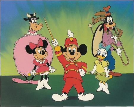 Mickey is the Band Leader in"Leader of the Band" Fine Art Serigraph.