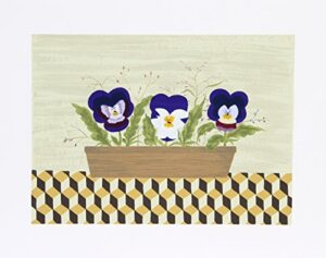 three pansies