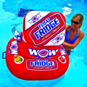 WOW World of Watersports Float Fridge 30 Can Capacity Inflatable Cooler, 11-2000