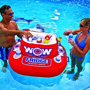 WOW World of Watersports Float Fridge 30 Can Capacity Inflatable Cooler, 11-2000