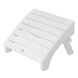 highwood ad-otl1-whe adirondack folding ottoman, adult, white, 19w x 20d x 13h in.