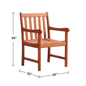 VIFAH V415 Outdoor Wood Arm Chair