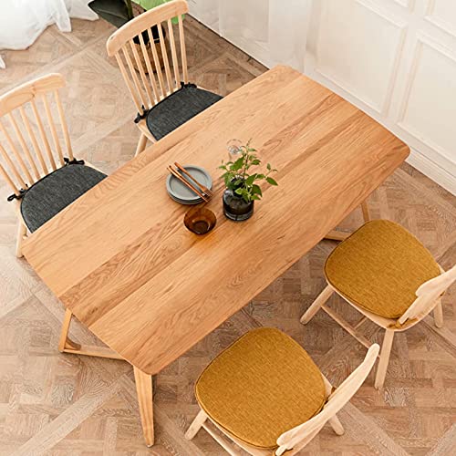 CFMZ Chair Pads for Dining Chairs Set of 6, Kitchen Chair Cushions with Ties, Seat Cushions for Dining Chairs, All Season Seat Pads for Dining Chairs Outdoor Garden Brown, 6 Pack