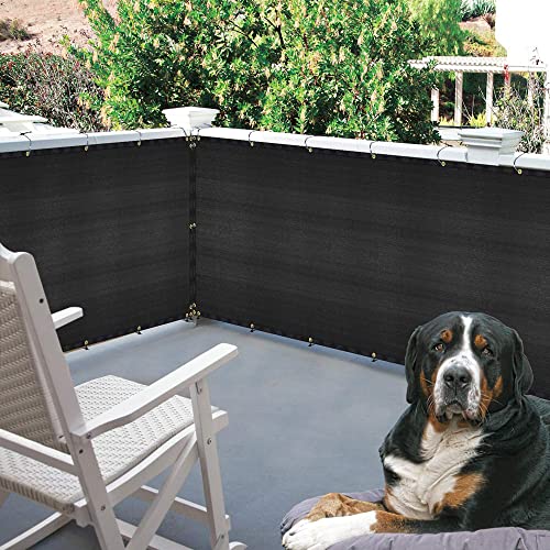 HomeABC 90% Sunblock Shade Tarp Panel for Dog Kennel Shade Cover with Grommets, 10ft x 13ft