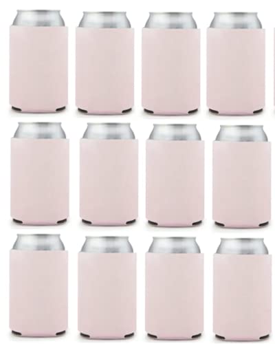 Can Cooler Sleeves Blank Poly Foam (12, Blush)