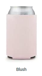 Can Cooler Sleeves Blank Poly Foam (12, Blush)