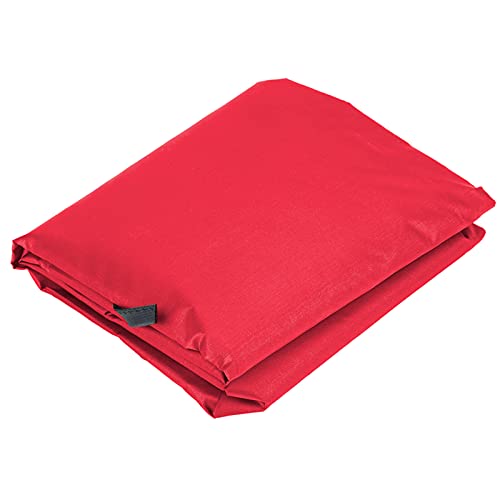 AMONIDA Swing Seat Cover,Three Seaters Patio Swing Cushion Cover Replacement,for Patio, Courtyard, Garden,Waterproof Dustproof Swing Chair(59.1x19.7x3.9in)(Red)