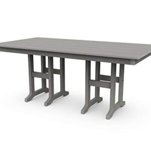 POLYWOOD® Lakeside Dining Table, Slate Grey