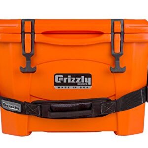 Grizzly 15 Cooler, Orange, G15, 15 QT