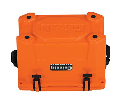 Grizzly 15 Cooler, Orange, G15, 15 QT