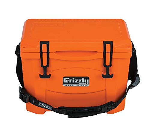 Grizzly 15 Cooler, Orange, G15, 15 QT