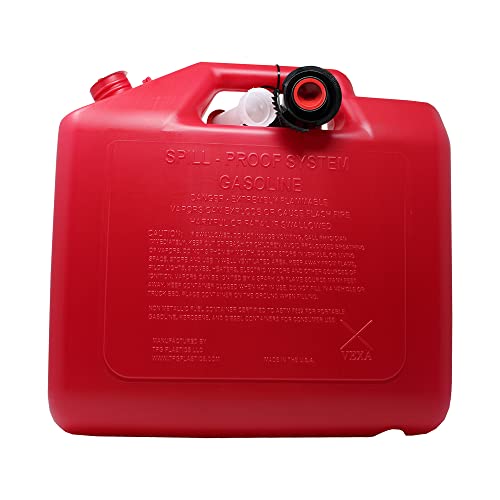 GARAGE BOSS GB351 Briggs and Stratton Press 'N Pour Gas Can, 5 gallon, Red