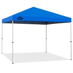 YOLI Taos EasyLift 100 10’x10’ Instant Pop-Up Canopy Tent with Carry Bag, Blue