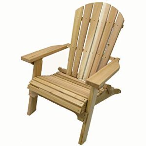 Kilmer Creek Folding Natural Cedar Adirondack Chair, Amish Crafted