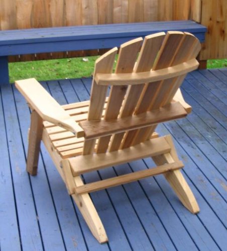 Kilmer Creek Folding Natural Cedar Adirondack Chair, Amish Crafted