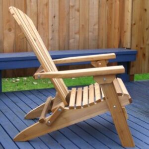 Kilmer Creek Folding Natural Cedar Adirondack Chair, Amish Crafted