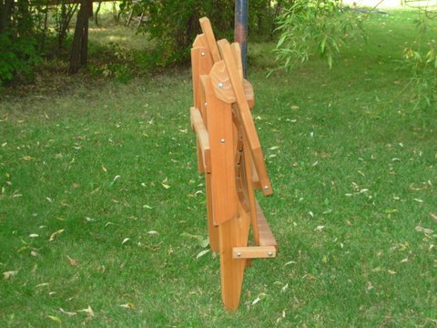 Kilmer Creek Folding Natural Cedar Adirondack Chair, Amish Crafted