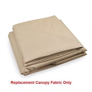 Garden Winds Tivoli 10 x 10 Gazebo (Series 2) Replacement Canopy Top Cover - Solid Beige Color ONLY, NO Striped Valence