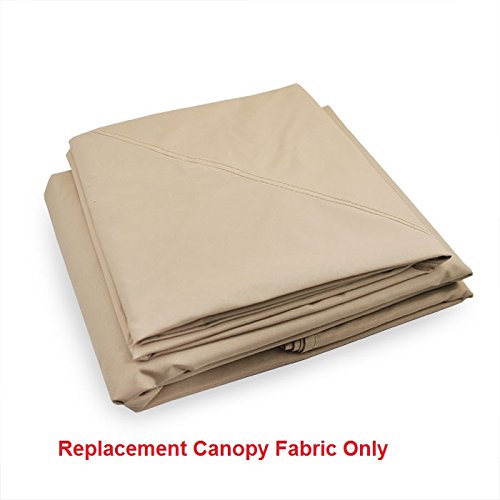 Garden Winds Tivoli 10 x 10 Gazebo (Series 2) Replacement Canopy Top Cover - Solid Beige Color ONLY, NO Striped Valence