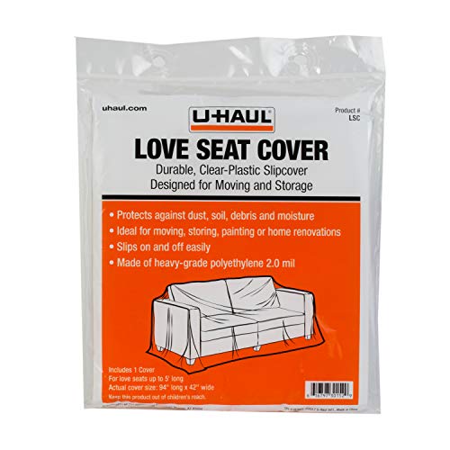 U-Haul Moving & Storage Love Seat Cover (Fits Two-Seater Sofas and Couches up to 5' in Length) - 94" x 42"