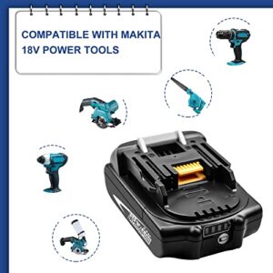 Dosctt 2 Packs 18 Volt 3.0Ah BL1830B Replacement Battery Compatible with Makita 18V Battery Lithium BL1815 BL1820 BL1830 BL1840 BL1850 BL1860 LXT-400